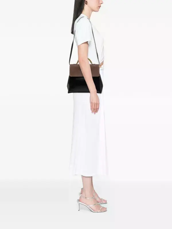 Loewe 2016 Bicolor Leather Velazquez Twist Top Handle Bag Satchel