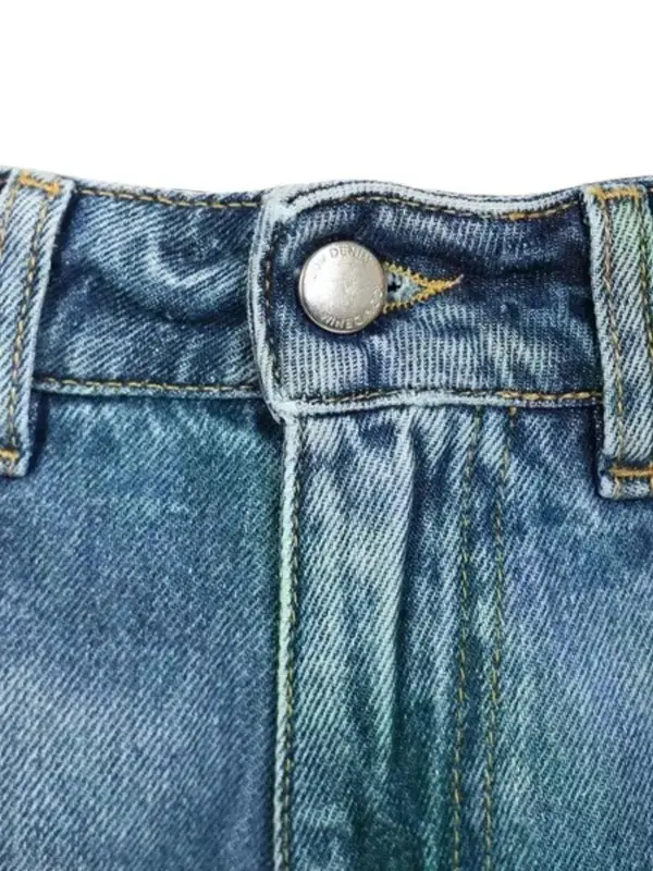 ICON DENIM LOS ANGELES Bea Faded-effect Wide-leg Jeans