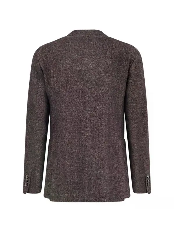 Tagliatore Single-breasted Textured-finish Blazer
