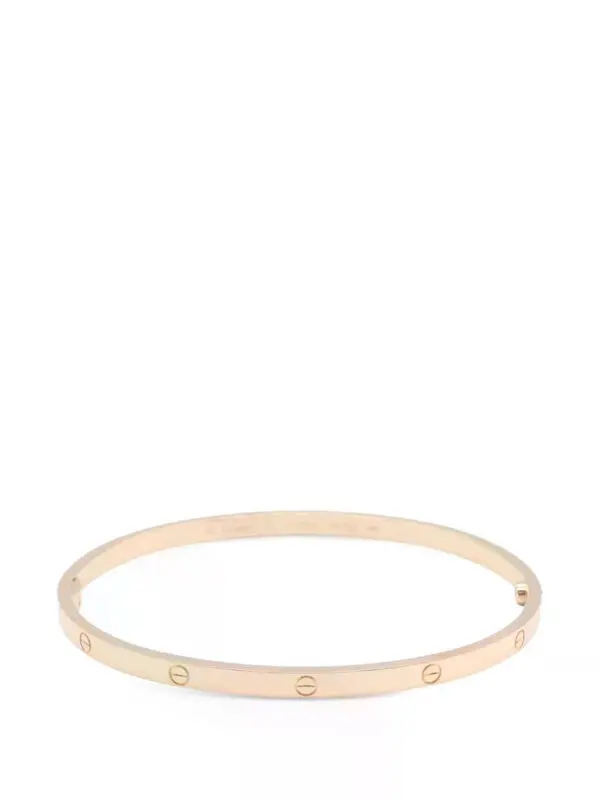 Cartier 18k Rose Gold Screw Motif Love Bracelet - Pink