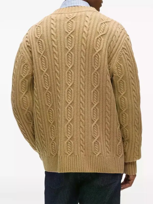 Karl Lagerfeld Ikon Cable Knit Cardigan