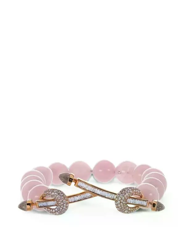 ANANYA 18k Rose Morganite And Diamond Bracelet - Gold