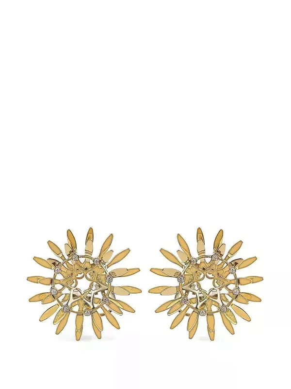 CAROL KAUFFMANN Mandala Diamond Earrings - Gold
