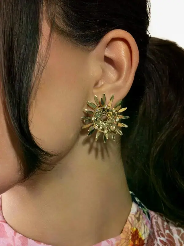 CAROL KAUFFMANN Mandala Diamond Earrings