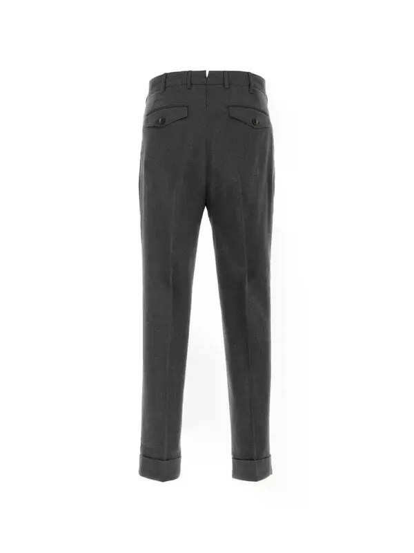 PT TORINO Pleated Turn-up Trousers