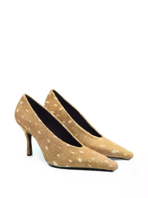 Loulou De Saison Masha Pony-effect Leather Pumps