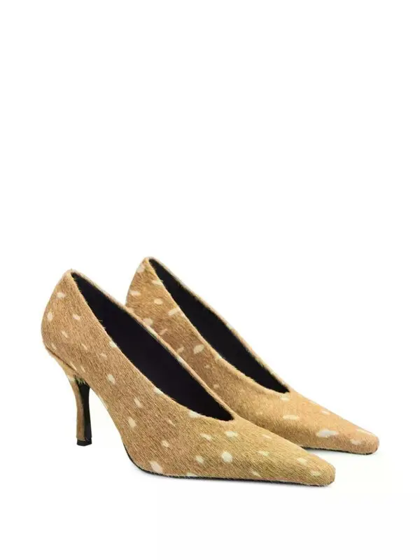 Loulou De Saison Masha Pony-effect Leather Pumps