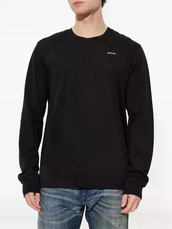 DIESEL® Logo-plaque Long-sleeve T-shirt