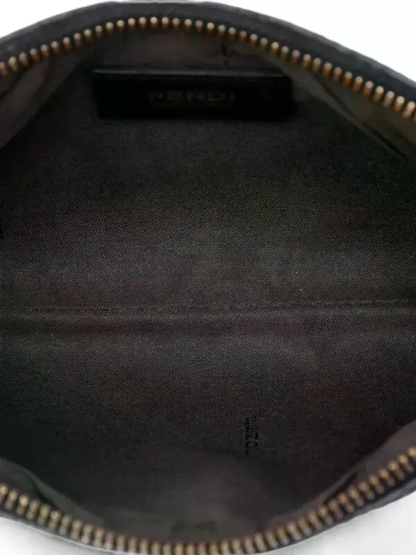 Fendi Zucchino Canvas Chain Shoulder Bag