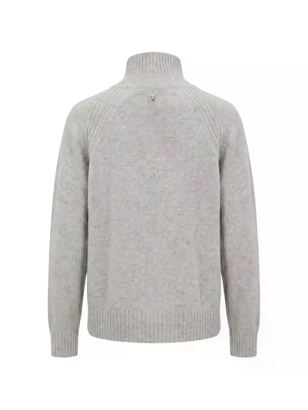 DONDUP Wool Sweater With High Neck And Raglan Sleeves - Grey