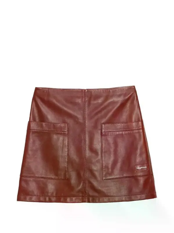Zadig&Voltaire Jaime Leather Skirt - Red