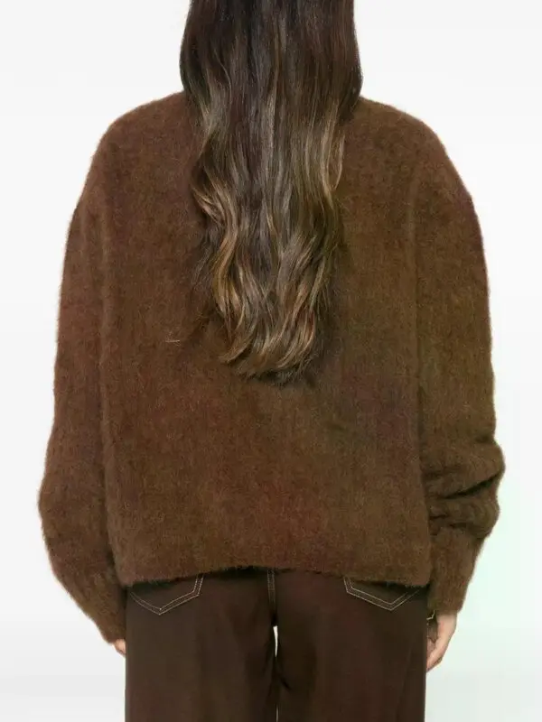 UMA WANG Brushed V-neck Sweater