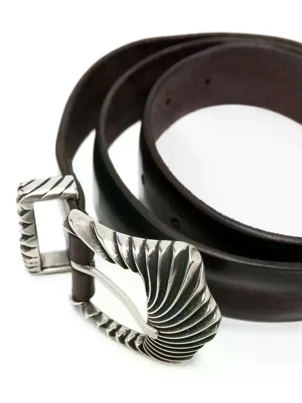 Orciani Engraved Buckle Belt
