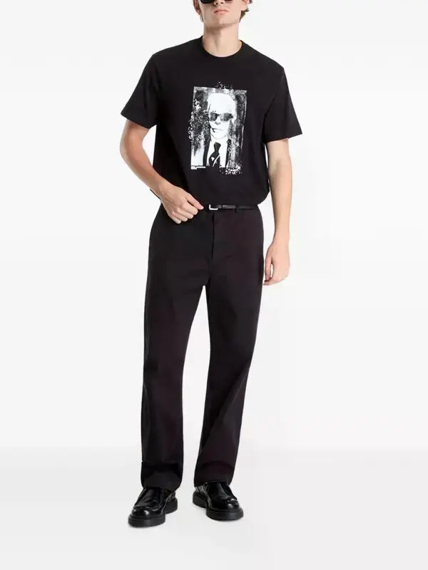 Karl Lagerfeld Graphic-print T-shirt - Black