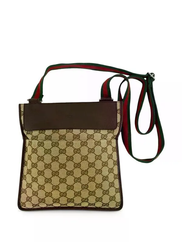 Gucci Gg Canvas Web Crossbody Bag
