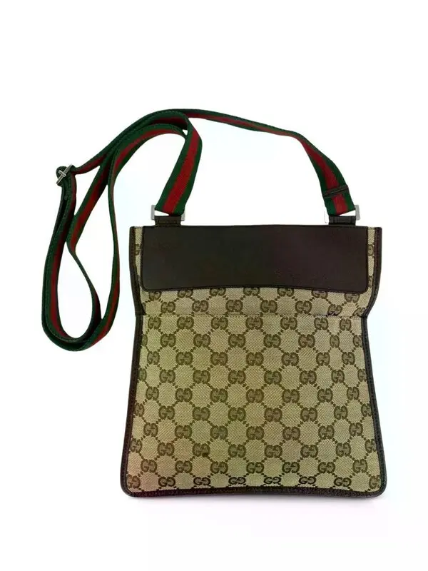 Gucci Gg Canvas Web Crossbody Bag