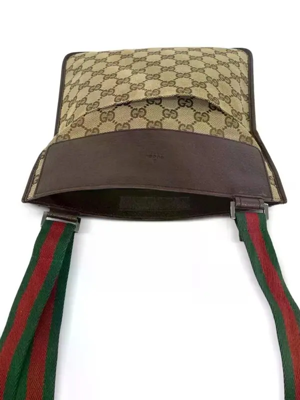 Gucci Gg Canvas Web Crossbody Bag