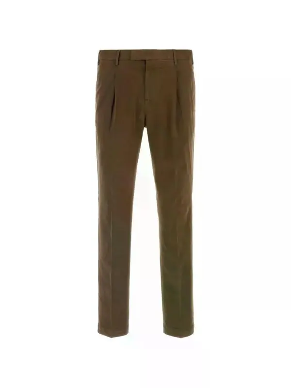 PT TORINO Pleated Slim-fit Trousers