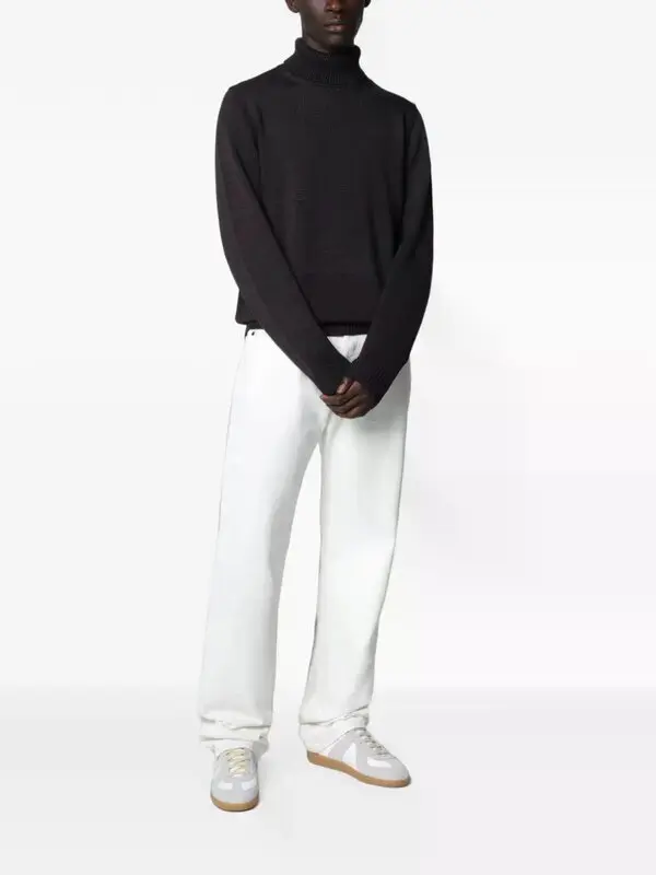 ROBERTO COLLINA Ribbed-knit Roll-neck Sweater