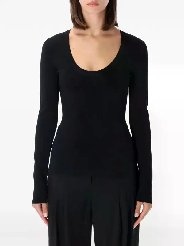 Stella McCartney Scoop-neck Long-sleeve Top
