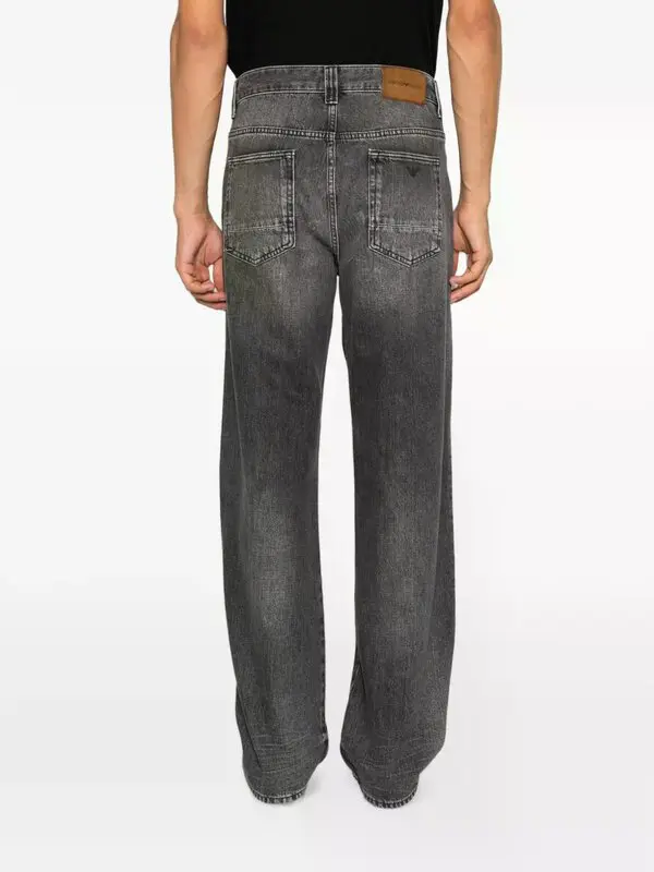 Emporio Armani Distressed Faded-effect Jeans