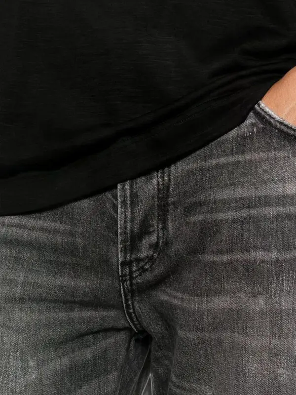 Emporio Armani Distressed Faded-effect Jeans