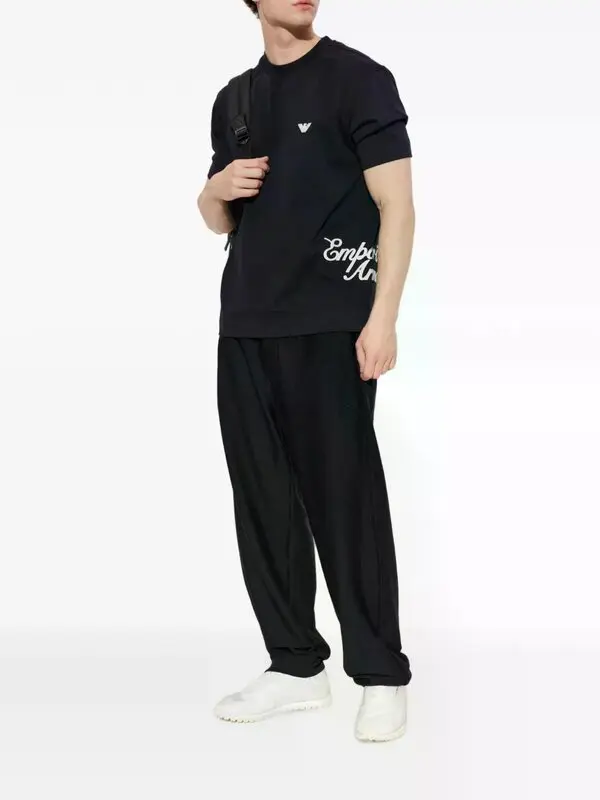 Emporio Armani Logo-embroidered T-shirt