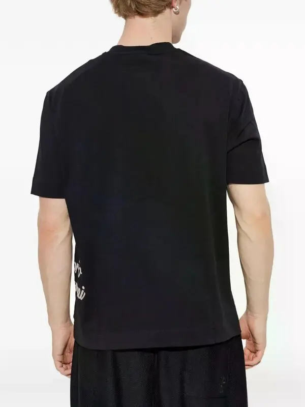Emporio Armani Logo-embroidered T-shirt