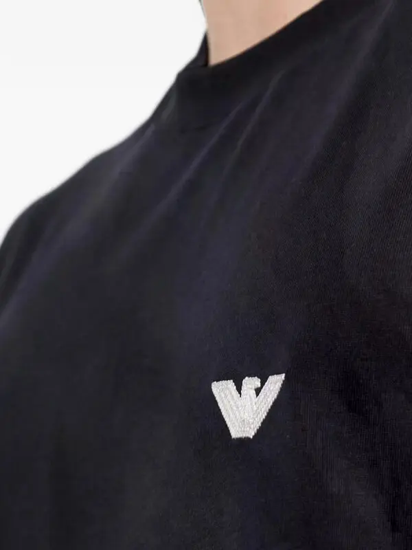 Emporio Armani Logo-embroidered T-shirt