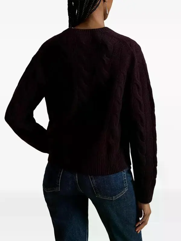 Polo Ralph Lauren Cable-knit Embroidered-logo Sweater