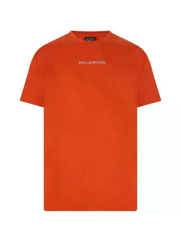 Paul & Shark Logo-print Short-sleeve T-shirt - Orange