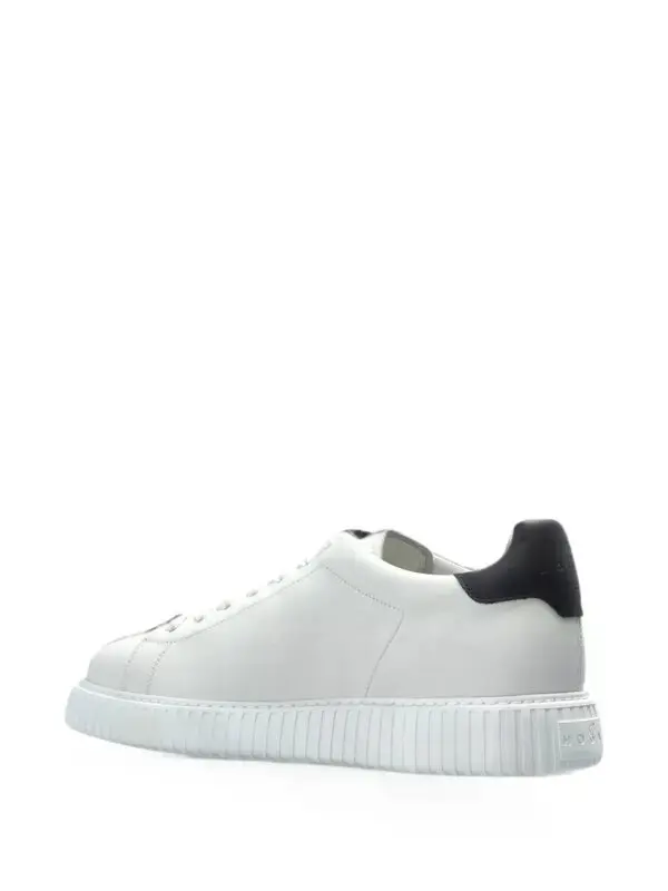 Hogan Perforated Detail Leather Sneakers - White