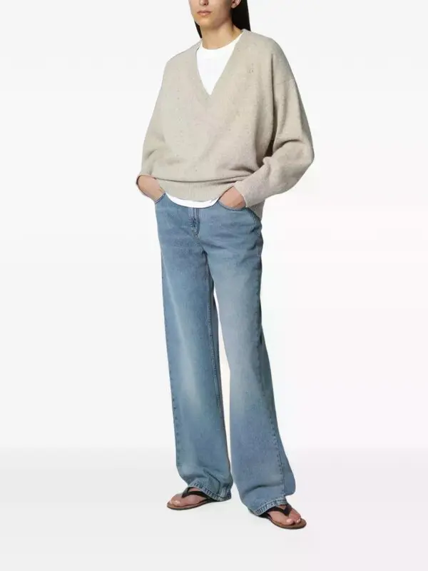 RÓHE Mouline V-neck Sweater