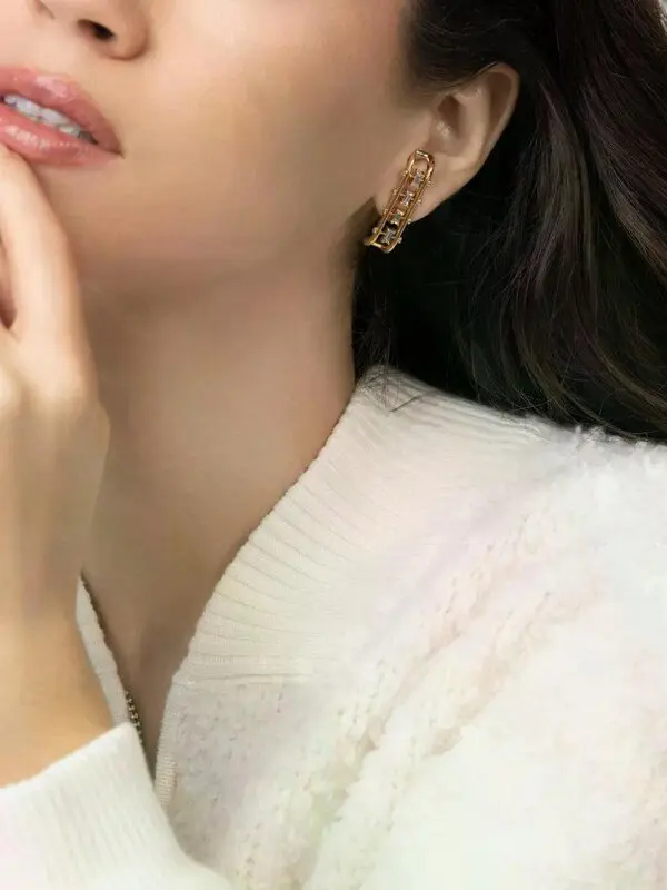 DENISE CASSOU Diamond Cage Earrings