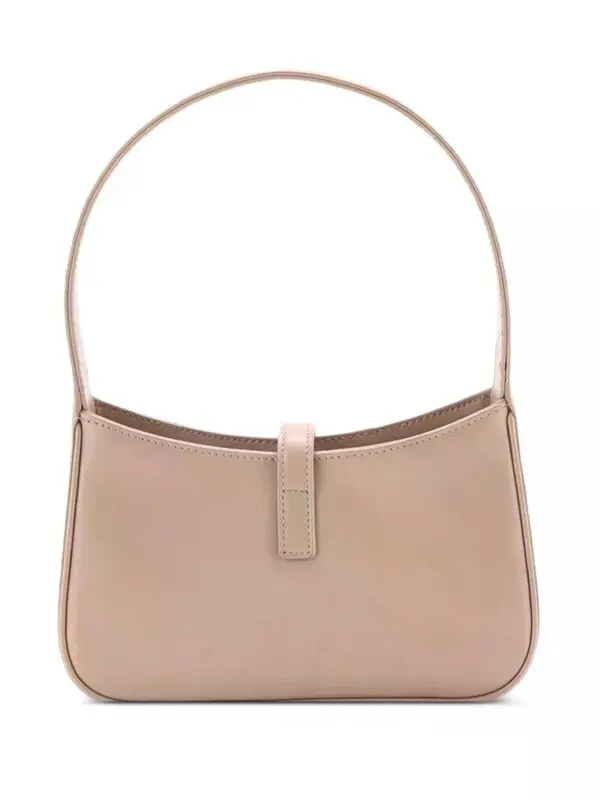 Saint Laurent Le 5 A 7 Hobo Leather Mini Shoulder Bag - Neutrals
