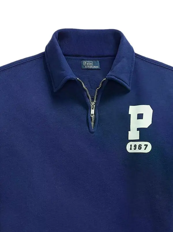 Polo Ralph Lauren Logo-patch Quarter-zip Sweatshirt