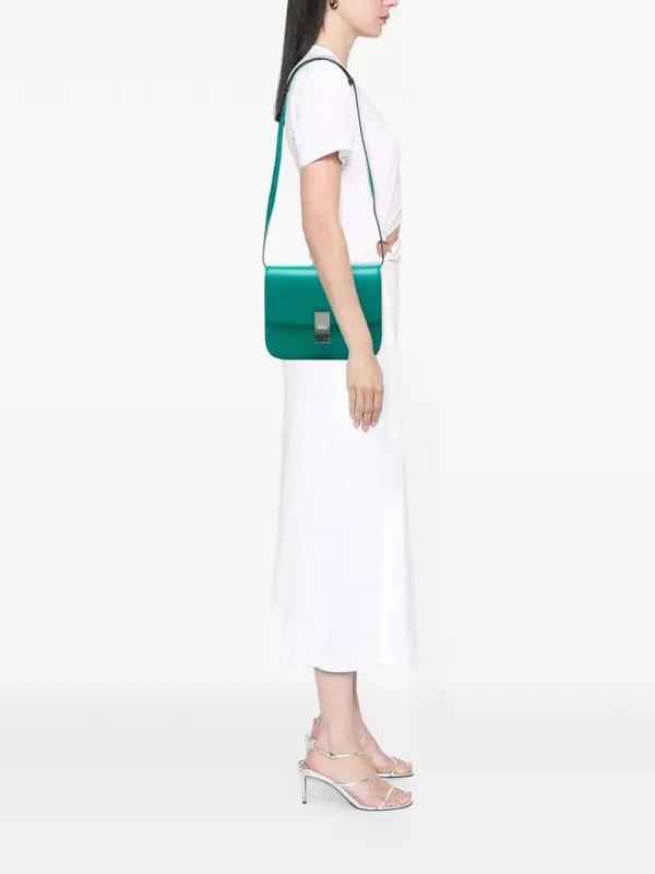 Celine Medium Calfskin Classic Box Crossbody Bag - Blue