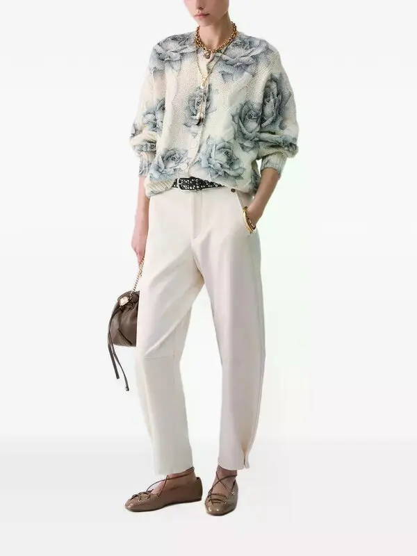 Liu Jo Logo Plaque Cropped Trousers