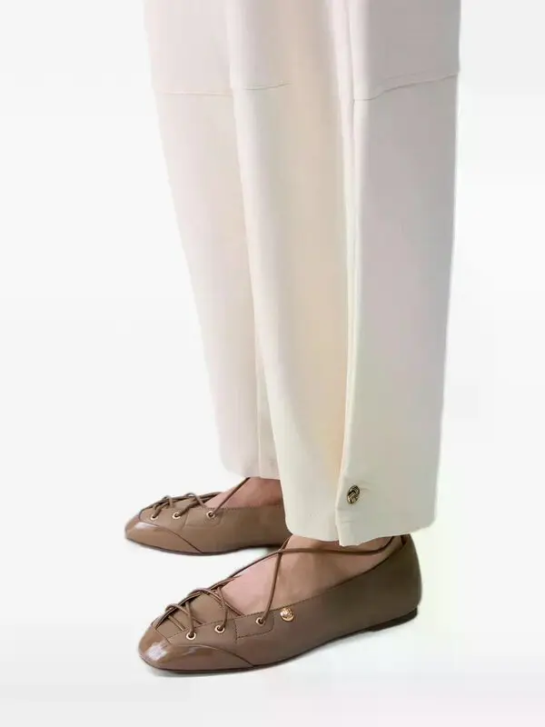 Liu Jo Logo Plaque Cropped Trousers