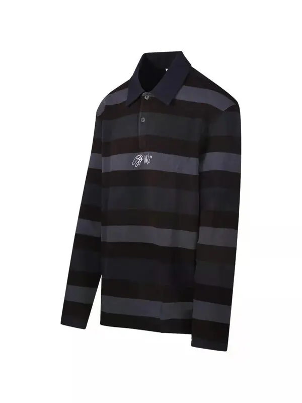 Off-White Striped Logo-embroidered Sweater