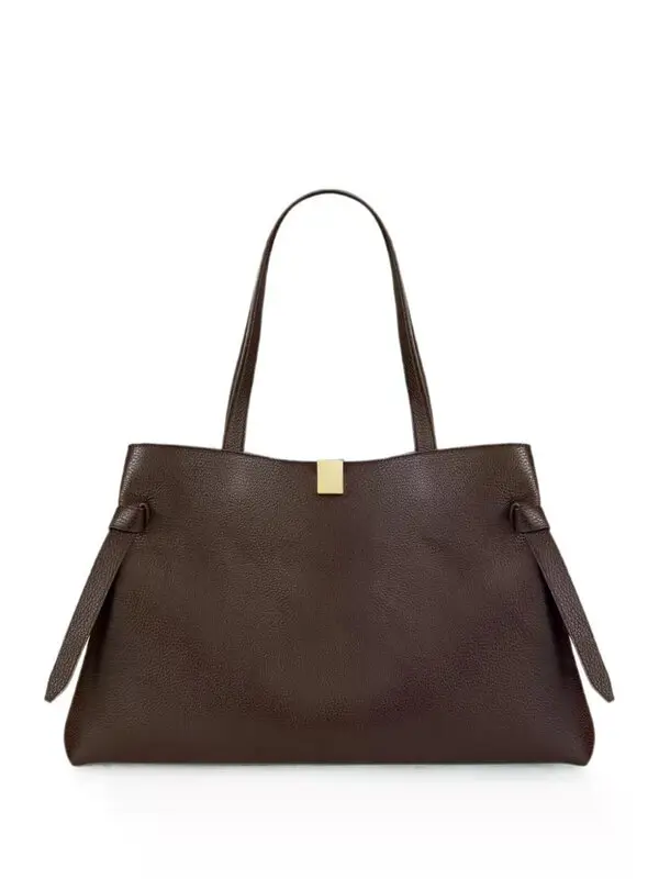 Yuzefi Gyoza Pebble-grain Leather Tote Bag