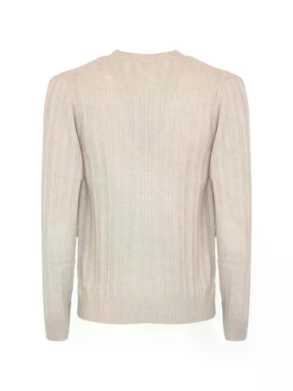 CRUCIANI Ribbed-knit Crew-neck Sweater