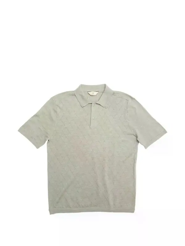 BLUE DE GÊNES Diamond-knit Polo Shirt