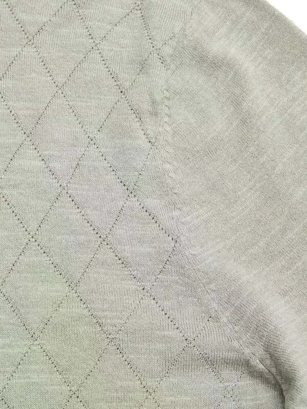 BLUE DE GÊNES Diamond-knit Polo Shirt