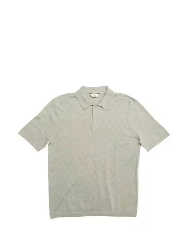 BLUE DE GÊNES Diamond-knit Polo Shirt