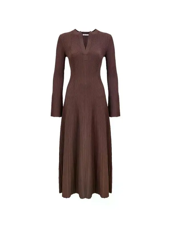 Simkhai Genna Ribbed-knit Midi Dress