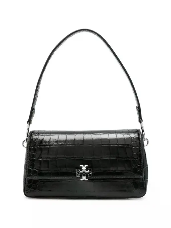 Tory Burch Charlie Croc-embossed Shoulder Bag