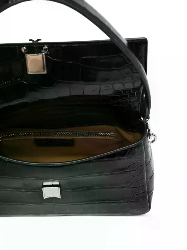 Tory Burch Charlie Croc-embossed Shoulder Bag