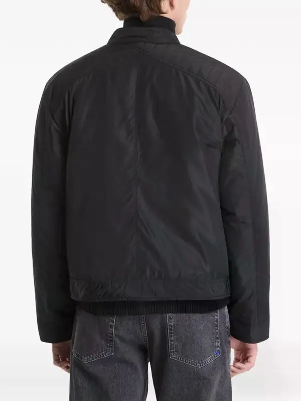 Karl Lagerfeld Logo Patch Zip-up Jacket
