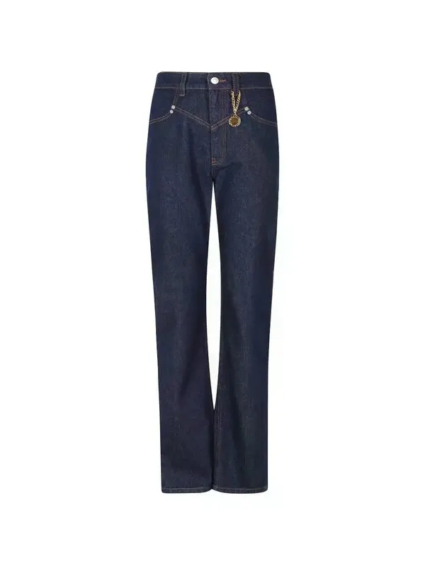 Stella McCartney Logo-charm Straight-leg Jeans